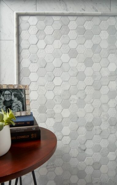 Enhance Your Muted Motif With Gray Hexagon Tile | Arizona Tile